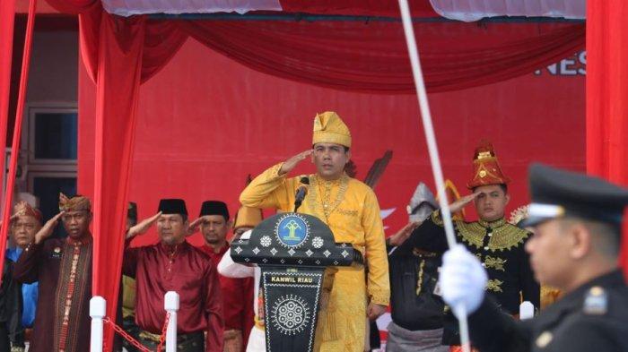 Nusantara Baru Indonesia Maju, Kanwil Kemenkumham Riau Gelar Upacara Peringatan HUT ke-79 RI ...