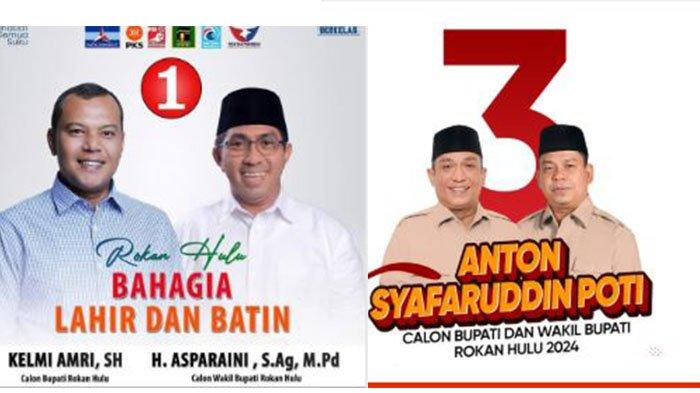 Hasil Quick Count Pilkada Rohul 2024, Paslon Anton-Syafaruddin Poti dan Kelmi-Aspara Bersaing ...