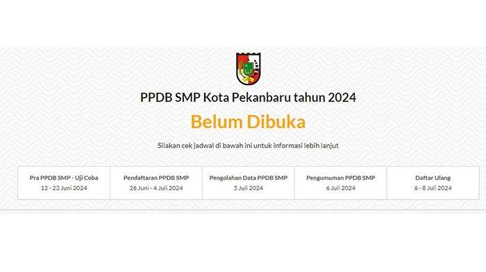 Jadwal PPDB SMP Pekanbaru Tahun 2024, Lengkap Daftar SMP Negeri di Pekanbaru - Halaman all ...