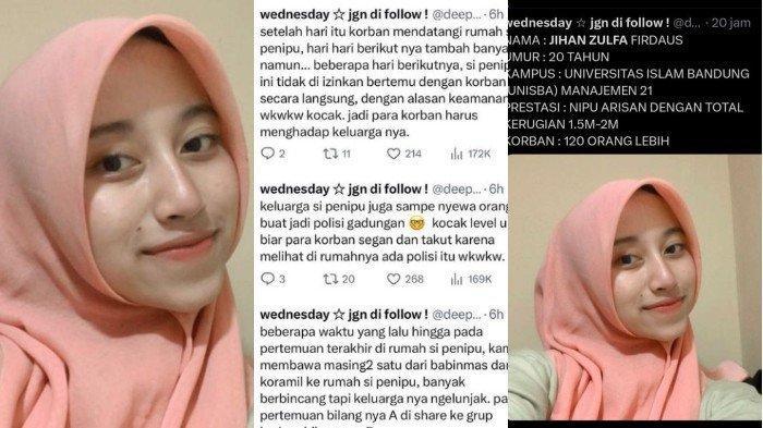 Jihan Zulfa Firdaus Viral, Siapa Dia? Diburu Warganet Usai Tipu Arisan Rp 2 Miliar ...