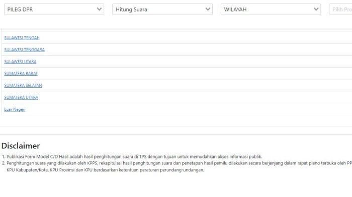 KPU Sembunyikan Tampilkan Grafik di Sirekap, Alasannya Karena Ini - Tribunpekanbaru.com