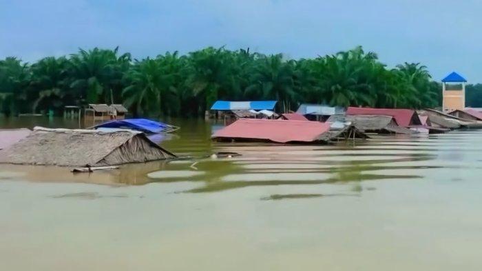 Banjir di Kampar Riau Sudah Surut, Objek Wisata Pulau Cinta Masih ...