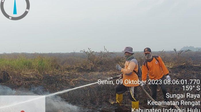Kebakaran Lahan di Desa Sungai Raya Inhu Mencapai 62 Hektar - Tribunpekanbaru.com