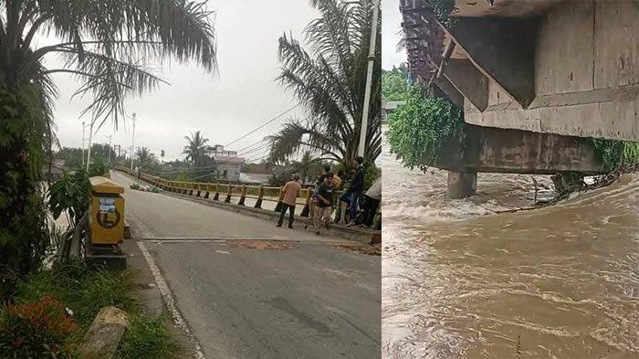 Jembatan Sungai Rokan Ujung Batu Ditutup Sementara, Tim Kementerian ...