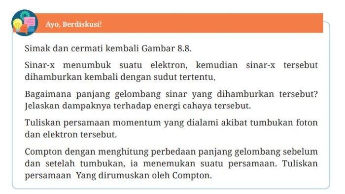 Kunci Jawaban Fisika Kelas 12 Halaman 167 Ayo Berdiskusi Sinar X Kurikulum Merdeka ...