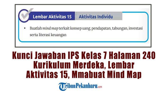 Kunci Jawaban IPS Kelas 7 Halaman 240 Kurikulum Merdeka, Lembar Aktivitas 15, Membuat Mind Map ...