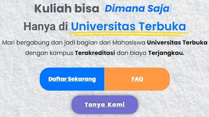 LINK DAFTAR Universitas Terbuka Jakarta Umum dan Kelas Karyawan serta Biaya Kuliah dan ...