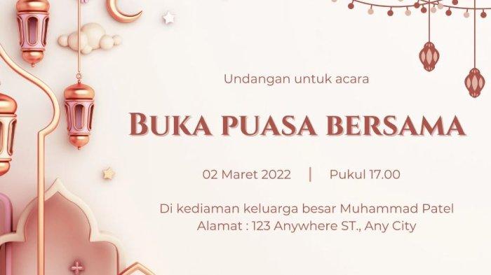 LINK Download Undangan Buka Puasa Bersama 2024, Bisa Edit Pamflet ...