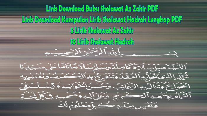 Link Download Buku Sholawat Az Zahir PDF dan Kumpulan Lirik Sholawat Hadroh Lengkap PDF Klik di ...