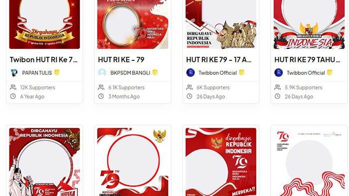 Twibbon HUT RI ke 79 tahun 2024 Gratis, Lengkap dengan Link yang bisa Didownload ...