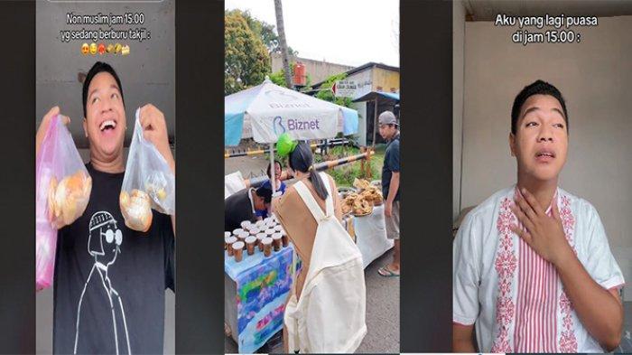 KOCAK PARAH! Lagi Viral Tiktok Konten Nonis Berburu Takjil, Ada Apa? - Tribunpekanbaru.com