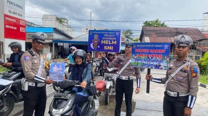 Hari Ketiga Operasi Zebra Lancang Kuning di Kepulauan Meranti, 110 Pengendara Diberikan Teguran ...