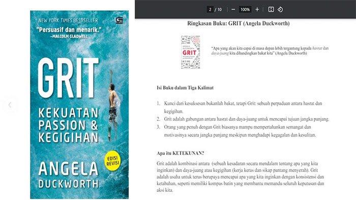 PDF Buku GRIT karya Angela Duckworth, Ada Juga Ringkasan dari Buku GRIT ...
