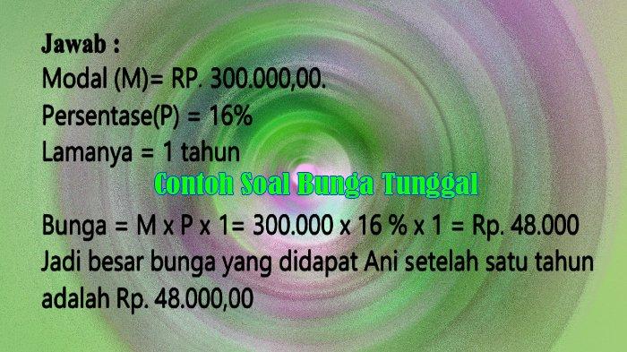 PDF Contoh Soal Bunga Tunggal & Bunga Majemuk dan Pembahasannya dan ...