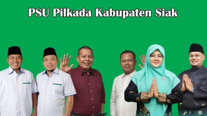 Hitung-hitungan Perolehan Suara pada PSU Pilkada Siak 2025, Tiga Paslon Rebutan Pemilih di Tiga ...