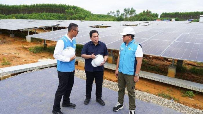 Tinjau Plts Pln Menteri Bumn Pastikan Peringatan Hut Ri Di Ikn Gunakan