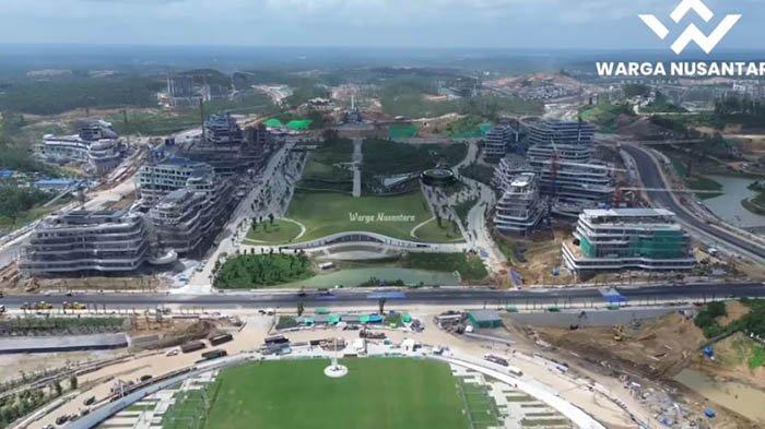 Penampakan Lapangan Upacara HUT RI ke 79 2024 di IKN , Persis di Depan Istana Negara yang Megah ...