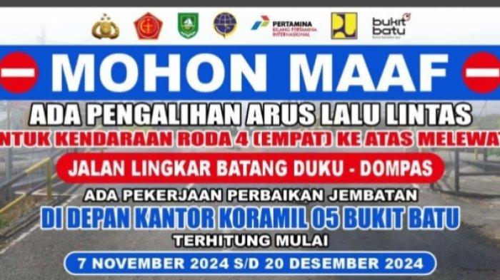 Perbaikan Jembatan di Sungai Pakning Bengkalis, Arus Dialihkan ke Jalan ...