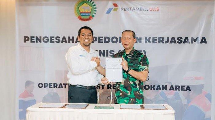 Pertagas Kerjasama dengan Korem 031/Wira Bima Jaga Objek Vital Nasional - Tribunpekanbaru.com