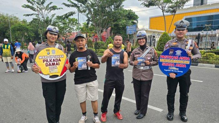 Tak Hanya Sosialisasi Keselamatan Berkendara di CFD, Satlantas Polresta Pekanbaru Sampaikan Hal ...