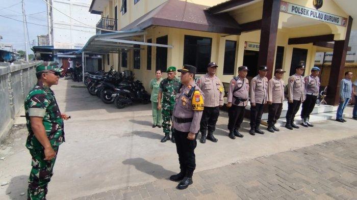 Polsek Pulau Burung Sambut Kunker Danrem 031/WB Brigjen TNI Sugiyono - Tribunpekanbaru.com