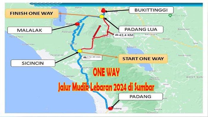 Sistem One Way Mudik Lebaran 2024 di Sumbar Jalur Padang-Bukittinggi ...