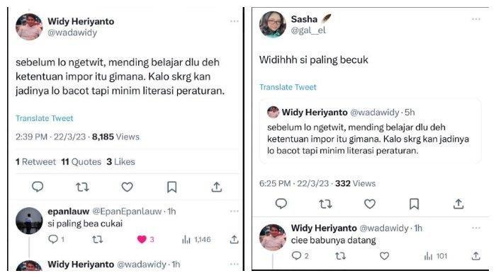 Widy Heriyanto, Pegawai Ditjen Bea Cukai yang Maki dan Bilang Warganet Babu Kena Sanksi ...