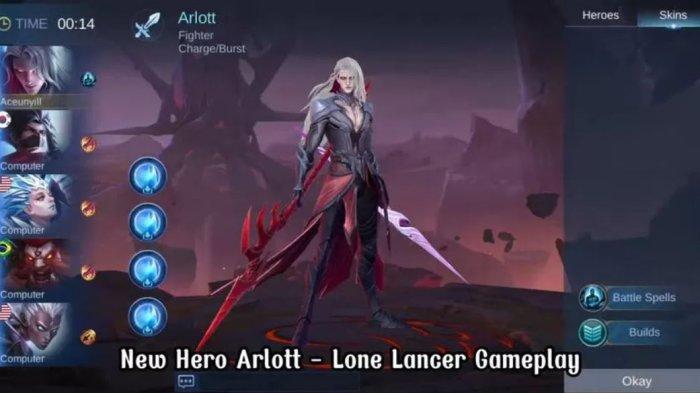 Build Item Arlott Hero Baru Mobile Legends Rilis Januari 2023, Jadi Hero Fighter Tersakit ...