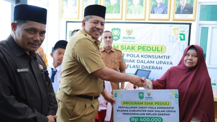 Baznas Siak Bantu Pemda Tanggulangi Kemiskinan Ekstrem dan Tekan Inflasi - Tribunpekanbaru.com