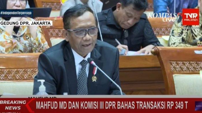 Mahfud MD Didampingi Jenderal Bintang Tiga Saat Hadir di RDP di DPR RI - Tribunpekanbaru.com
