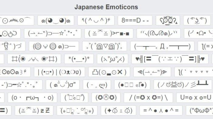 Cara Membuat Japanese Emoji dan Menggunakannya di Media Sosial ...