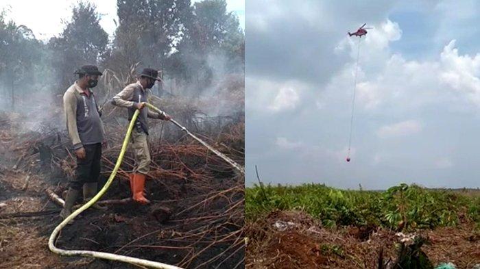 Karhutla di Perbukitan Rokan IV Koto Rohul Sulit Dipadamkan, Helikopter Water Bombing Dikerahkan ...