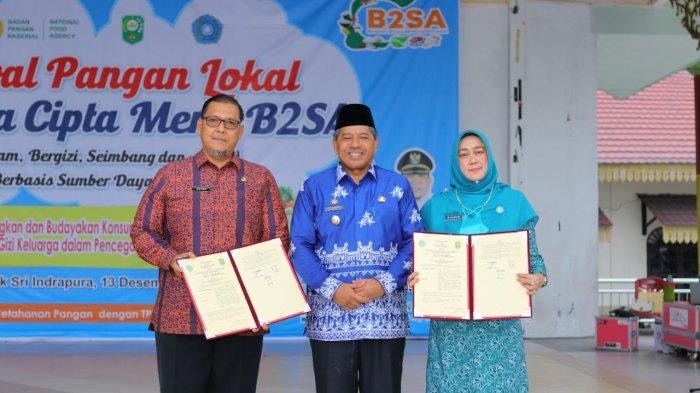 Entaskan Stunting, Dinas Ketahanan Pangan MoU dengan TP PKK - Tribunpekanbaru.com