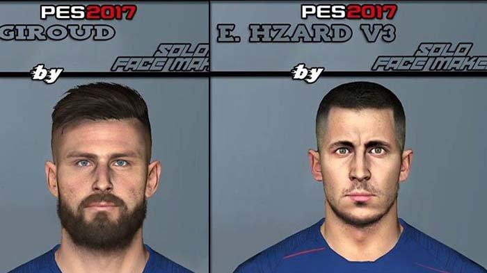 Facepack Pro Evolution Soccer (PES) 2017, Chelsea dan Manchester City ...