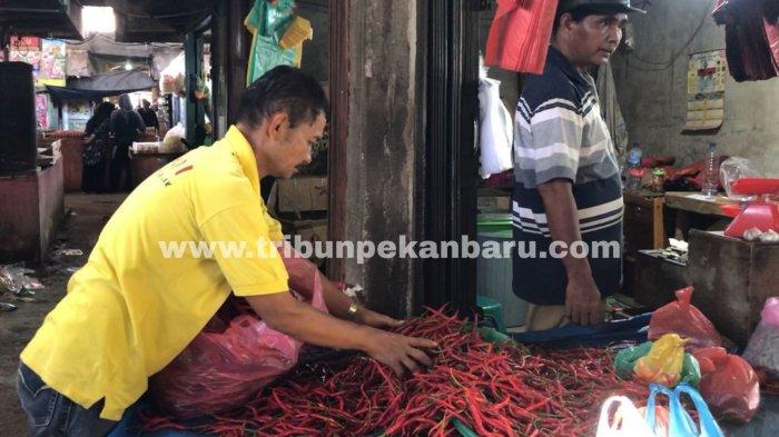 FOTO: Harga Cabai Merah di Pekanbaru Capai Rp 120 Ribu Per Kg - Tribunpekanbaru.com