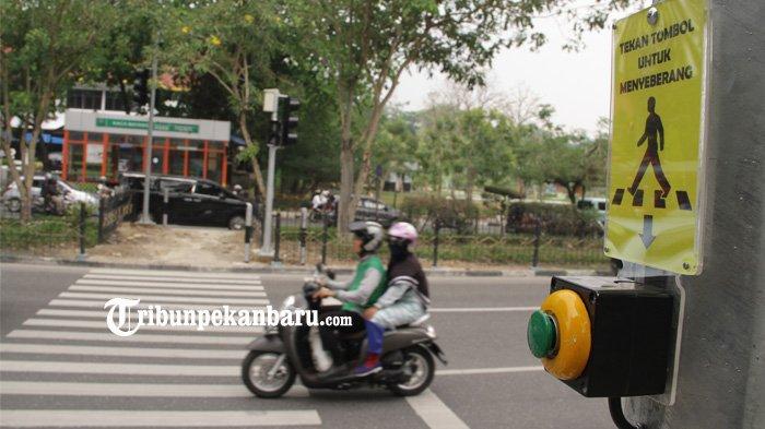 FOTO: Pelican Crossing di Jalan Jenderal Sudirman Pekanbaru Akan Segera ...