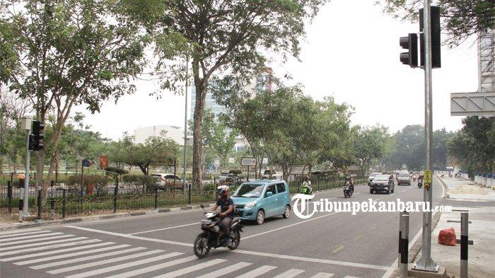 FOTO: Pelican Crossing di Jalan Jenderal Sudirman Pekanbaru Akan Segera ...
