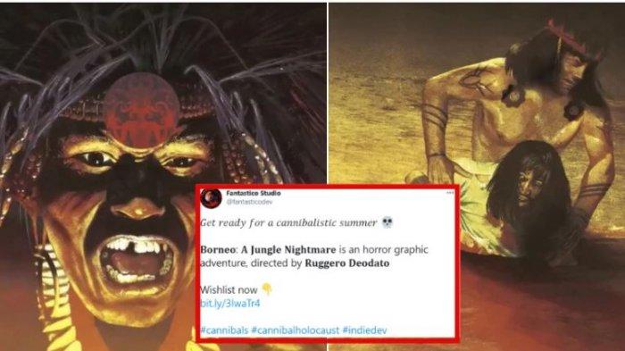 Warga Malaysia Murka, Dayak Kalimantan Digambarkan Sebagai Kanibal di ...