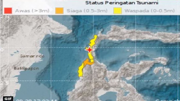 Gempa di Palu: Cara Menghitung Kekuatan Gempa, Makin Besar Makin Mengerikan - Tribunpekanbaru.com