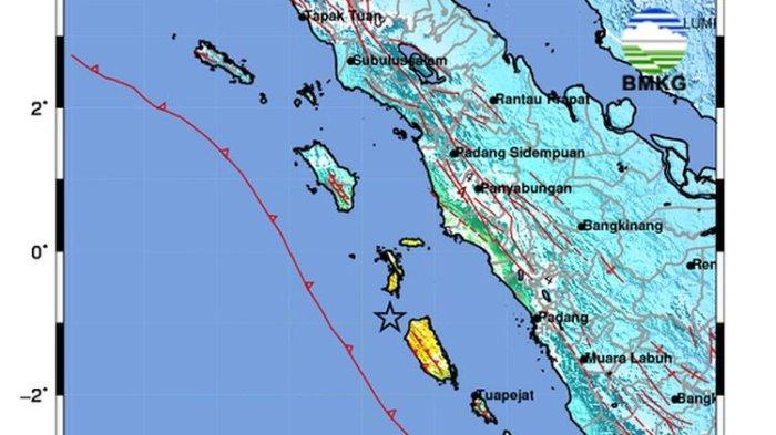 Update Kerusakan Akibat Gempa 7,3 di Mentawai, Belum Ada Laporan Korban Jiwa - Tribunpekanbaru.com