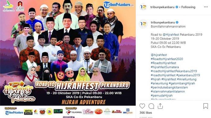 Hijrah Fest Pekanbaru 2019 Besok Sabtu 19 Oktober, Ini Ustadz/Ustadzah ...