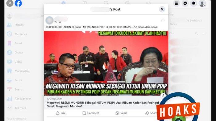 CEK FAKTA Megawati Mundur sebagai Ketua Umum PDI Perjuangan pada ...