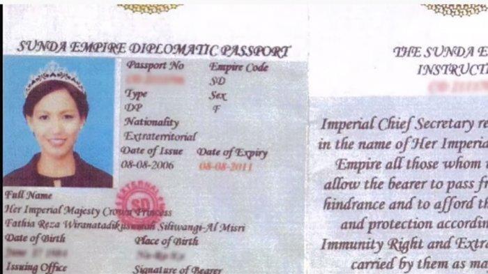 Begini Penampakan Paspor Sunda Empire yang Dimiliki Dua Anak Pendiri ...