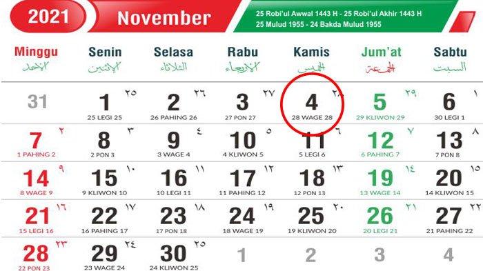 Tanggal 4 November 2021 Ada Apa Sih? Siapkan Mental, Ternyata 4 ...