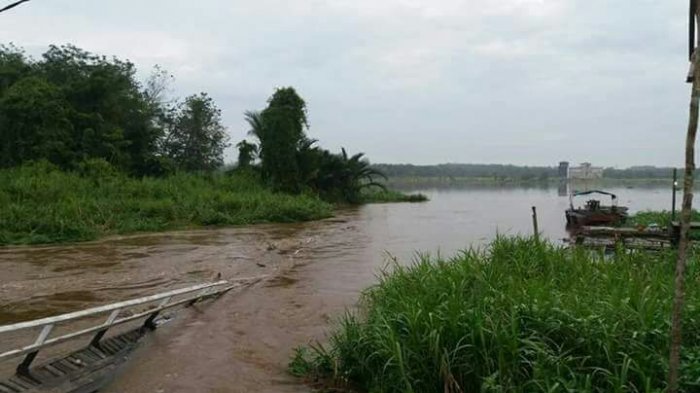 Ini Solusi Kadis PUPR Pelalawan Memperbaiki Tiga Jembatan Rusak Karena Banjir - Tribunpekanbaru.com