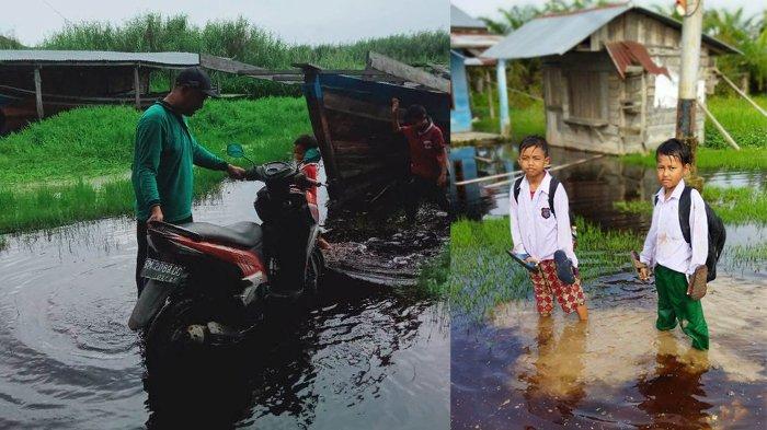 Perjuangan Anak-anak Kuala Sebatu Inhil, Tetap ke Sekolah Meski Desa ...