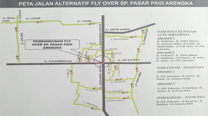 Lihat Peta, Inilah Jalur Alternatif Selama Pembangunan Fly Over Simpang ...