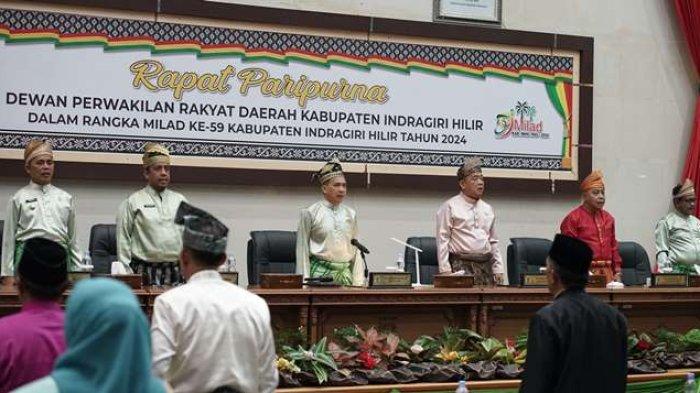 DPRD Inhil Gelar Rapat Paripurna Milad ke-59 Kabupaten Inhil ...
