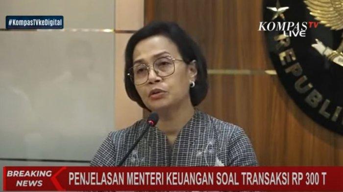 Soal Transaksi Keuangan Mencurigakan Rp349 Triliun, Menkeu Sri Mulyani Bongkar Surat dari PPATK ...