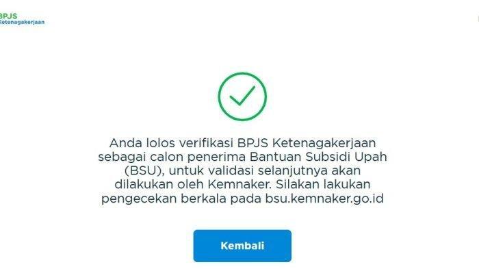 Status BSU 2025 Tiba-Tiba Berubah Jadi Tidak Memenuhi Syarat? Simak Penjelasan Kemnaker ...